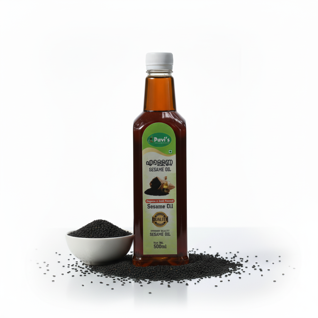 Pavis Cold Pressed Sesame Oil | Pure Kerala Ellu Enna | Unrefined ...
