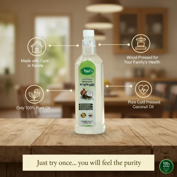 Pavis 100% Pure Coconut Oil – Kerala Cold Pressed | Chemical-Free ...