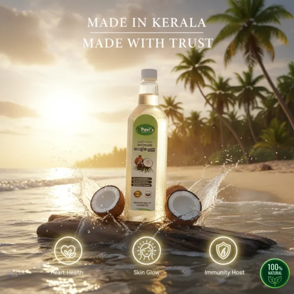Pavis 100% Pure Coconut Oil – Kerala Cold Pressed | Chemical-Free ...